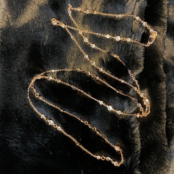 henri bendel | Jewelry | Henri Bendel 925 Rose Gold Vermeil Double ...